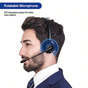 BESIGN BHF02 Pro Bluetooth Handsfree Headset (Headset with USB Adapter for PC, Black)