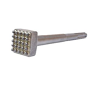 ACTINTOOL 11 3/4 In. SDS Max 25 Tips Concrete Repair Patch Prepare Bushing Tool For Concrete, 1 1/2 Inch Square Head Concrete Roughness Coating Remove Bushing Bit For Demoliton Hammer(Pack of 1)