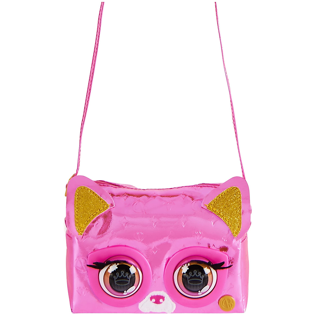 Purse Pets, Metallic Mood Flashy Frenchie, Interactive Pet Toy & Crossbody Kids Purse, over 30 Sounds & Reactions, Shoulder Bag for Girls, Tween Gifts