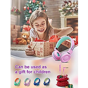 4Pack Kids Headphones with Microphone,Headphones for Kids for School,98db Volume Limited Over-Ear Wired Headphones for Kids Girls Boys,Foldable Toddler Headphones for PC/Laptop/School/Tablet/Travel