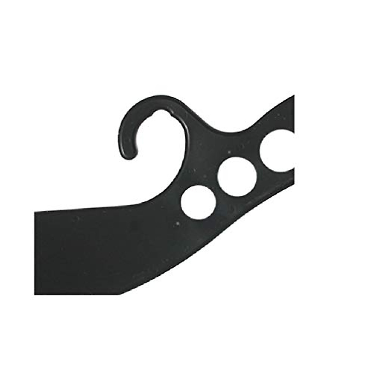 NAHANCO BRDCB Large Stockroom Rail Dividers with Curvy Body, Black (Pack of 25), 19"