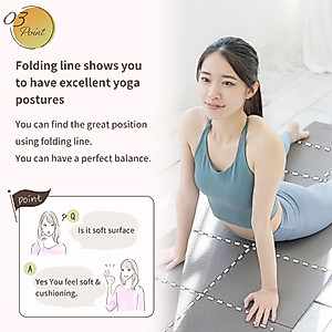 Primasole TPE Folding yoga mat Travel Double side Non-Slip Lightweight Pilates & Floor Workouts6mm thick Earth Brown Grat Color PSS22NH011A