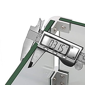 APWONE 19"x19"x6" Tempered Glass Flame Guard Square Fire Pit Wind Guard Fence for Square or Rectangular Outdoor Patio Propane Gas Fire Pit Table