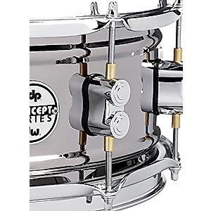 Pacific Drums Concept Series Black Nickel Over Steel Snare Drum, 6.5"X14" (PDSN6514BNCR)