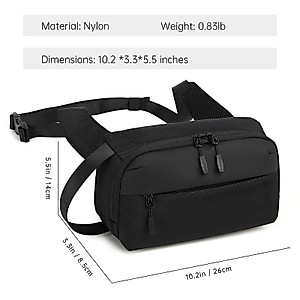 Harlang Camera Sling Bag Small DSLR Sling Pack Photography Shoulder Backpack for DJI Drone SLR Mirrorless Cameras Crossbody Handbag Bag Black