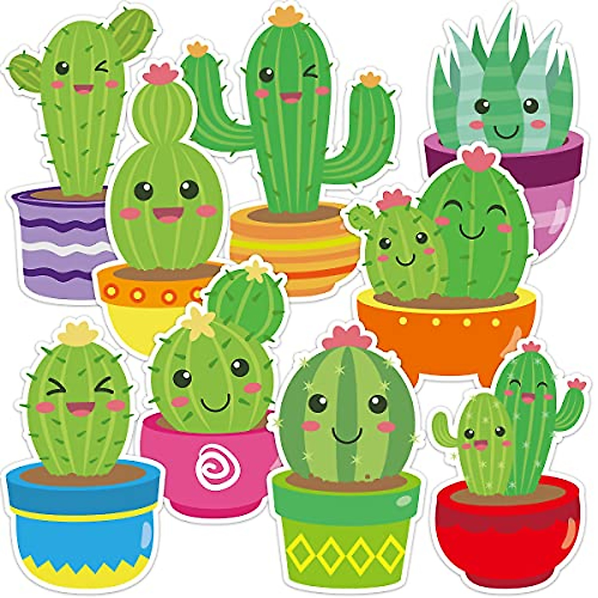 Cactus Cutouts for Classroom Bulletin Board Decoration 36 Pcs