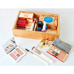 Thomas Grace Homewares 5-Piece Bamboo Storage Box & Organizer Set Multi-sized Set of 5 Drawer Dividers Organizer Boxes for kitchen, office, jewellery, junk, cosmetic, bath, bedroom or Gift.