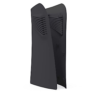 Digital Edition Face Plates with Cooling Vents Cover Skins Shell Panels for PS5 Console, Accessories for Playstation 5 Protective Replacement Faceplate (Black)