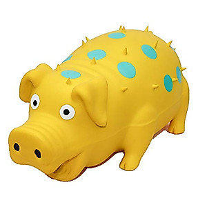 VIMIGOO Latex Grunting Pig Dog Toy, 8'', Environmentally Friendly, Healthy Chew Toy for Small, Medium, Large Dogs