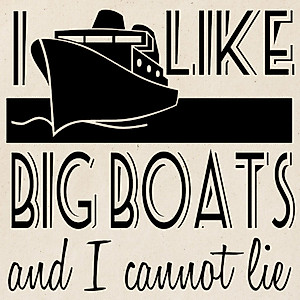 CafePress I Like Big Boats Tote Bag Canvas Tote Shopping Bag
