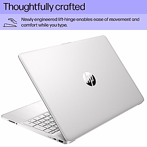 HP 2023 Newest Laptop, 15.6" Touchscreen Display, Intel Core i3-1215U Processor, 8GB RAM, 512GB SSD, Fast Charge, Intel UHD Graphics, Wi-Fi, Bluetooth, Webcam, Thin & Portable, Windows 11 Home