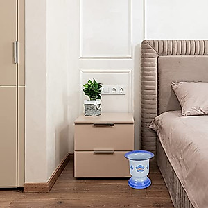 DOITOOL Bedpan Enamel Spittoon Portable Bedpan Seat Urinal Chamber Pot for Pregnant Women Elderly Children Urine Bucket Portable Toilet