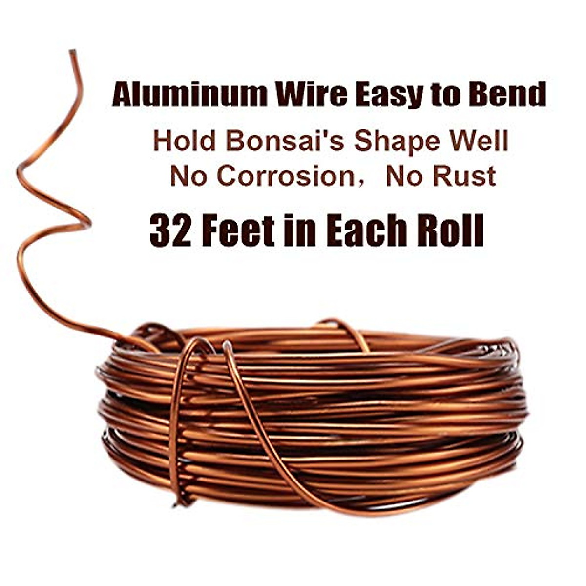 Messar Bonsai Tool Set, 30M Aluminium Bonsai Training Wire Line 3-Sizes(1.0mm/1.5mm/2.0mm) and 20 Pcs Flower Pot Hole Mesh Pad (4.5cm/1.8 inches) for Outdoor Plant Pot & DIY Hanging Art Crafts