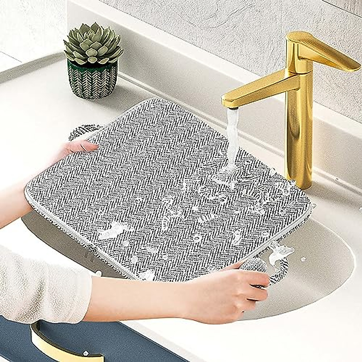 JWSVBF Storage Bins with Zipper Lids for Clothes Non-woven, Closet Organizers Large-Capacity Foldable, Durable Carry Handles Storage Box