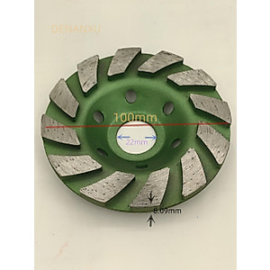 Concrete Turbo Diamond Grinding Cup Wheel 12 Segs Heavy Duty Angle Grinder Wheels for Angle Grinder Granite Stone Marble Masonry Concrete