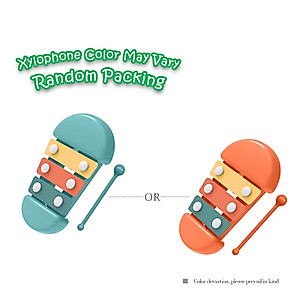 Giaford Montessori Musical Instruments for Babies and Toddlers Kids Musical Toy Set for Preschool Boys and Girls Christmas Birthday Gift (Set of 5)