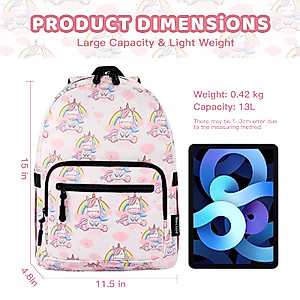 JOYHILL Travel Laptop Backpack, College School Business Backpacks Waterproof Computer Bag for Boys Men fit 15.6 Inch Notebook