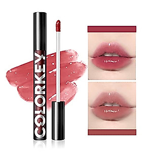 COLORKEY Lip Gloss Mirror Series, Hydrating Lip Gloss with Essential oil, High Shine Glossy Lip Tint, Hydrated & Fuller-looking Lips, Long-Lasting Liquid Lipstick(P710)
