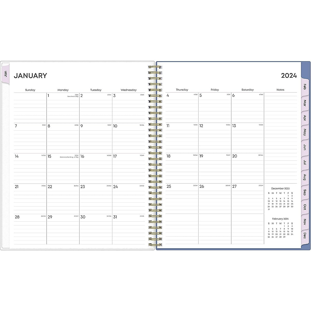2024 Blue Sky Cocorrina 8.5-inch x 11-inch Weekly & Monthly Planner, Multicolor (143696)