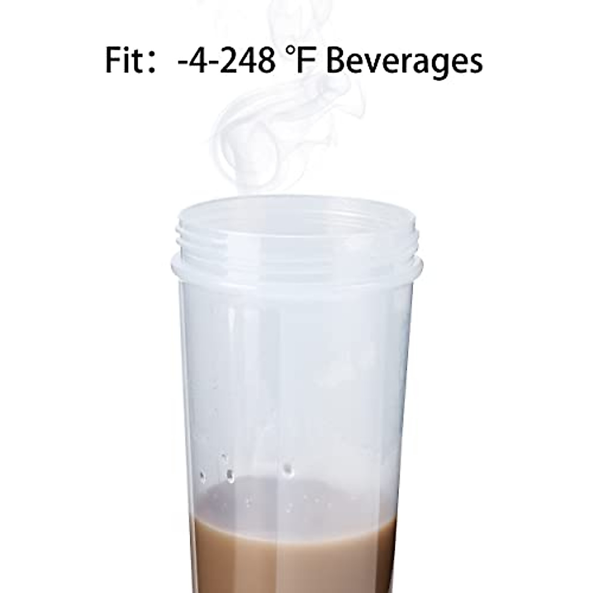 EYMPEU 2 Pack Shaker Bottle Work Out BPA & Phthalate-free, Solid Screw lid Leakproof Shaker Cup Dishwasher Safe for Protein Mixes 24oz, Clear Grey