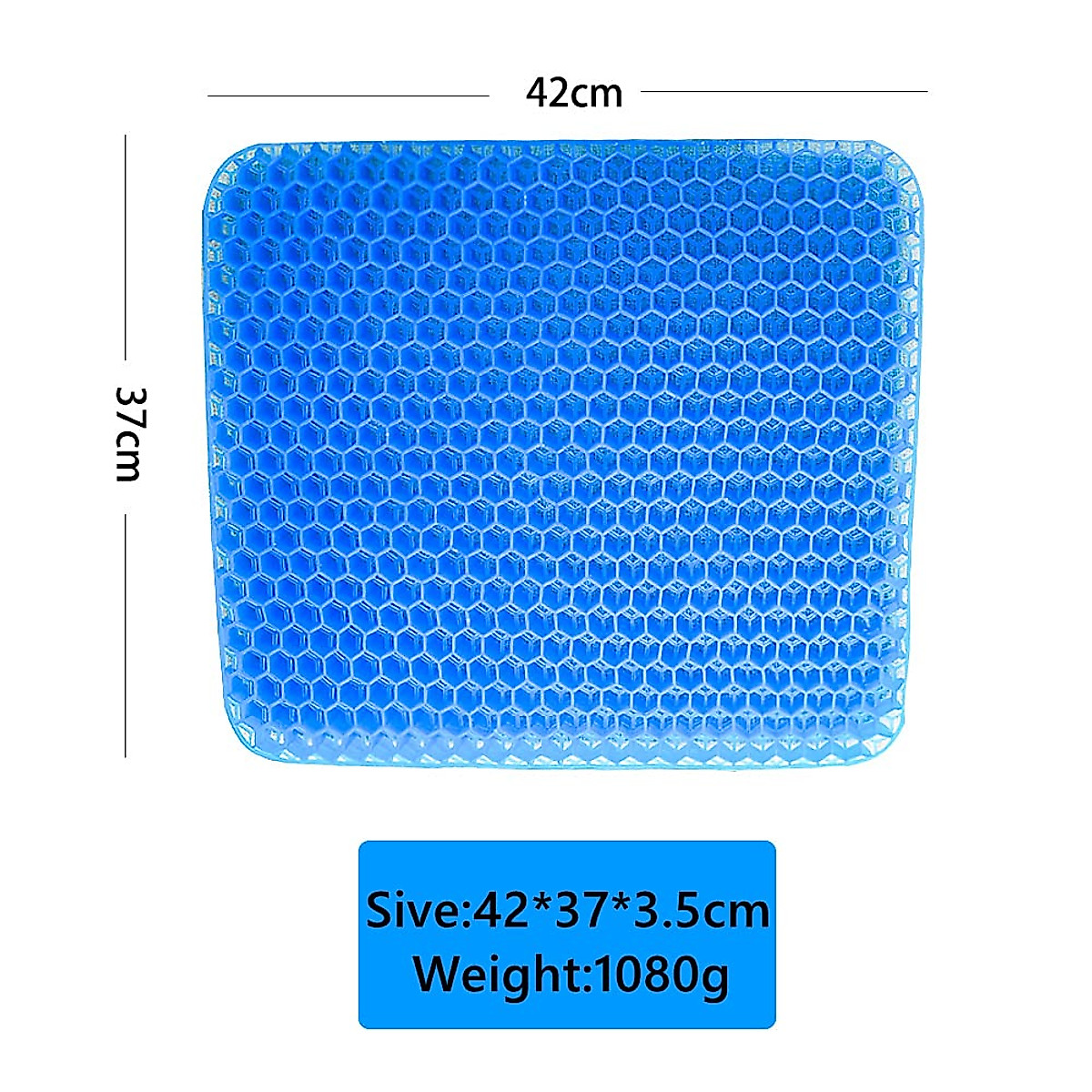 LovezZ Multi-Functional Gel Cushion, Cool and Breathable, high-Elastic Chair seat Support Cushion, Relieve Hip Fatigue