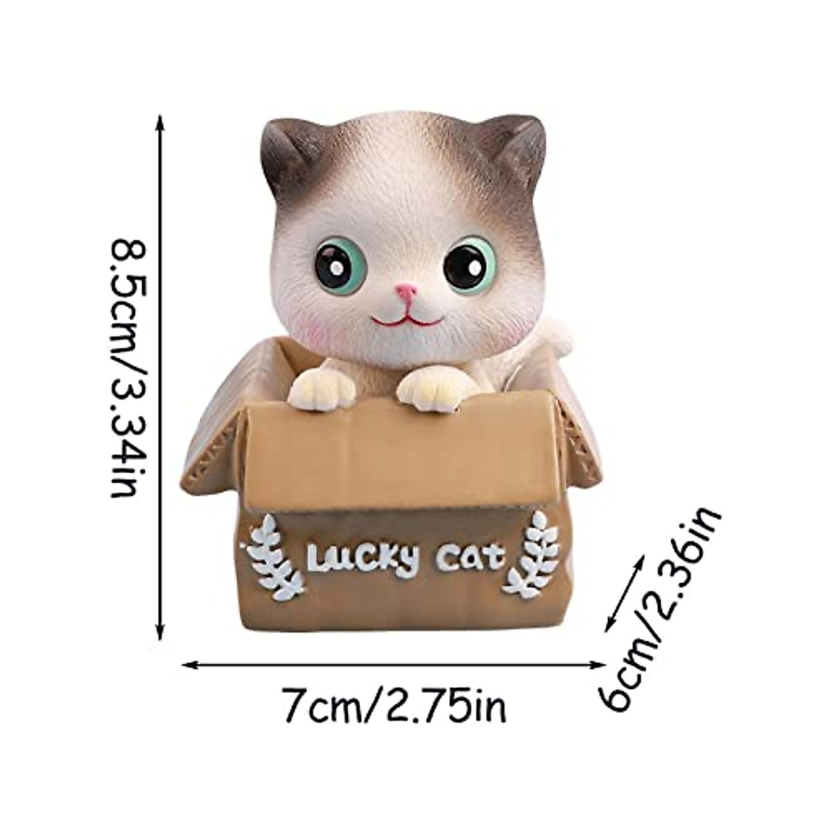 dous Bobbleheads for Car Dashboard Lucky Cat Dashboard Car Ornaments Bobble Head Cat Pet Toy Shaking Head Cat Decor for Car Interior, Automotive Dashboard, Home Desktop