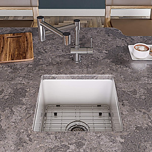 ALFI brand ABF1818S-W Kitchen Sink, White