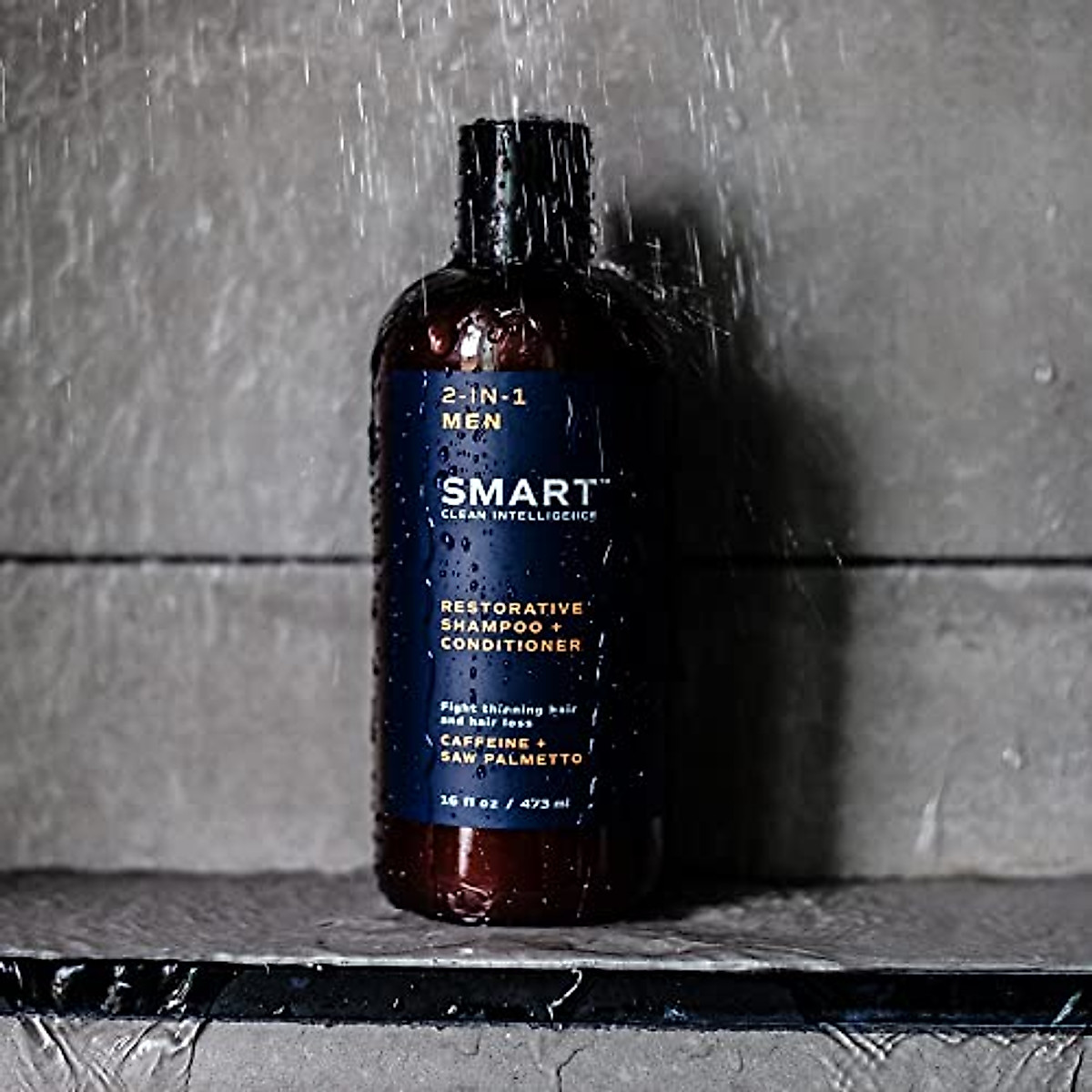 SMART Clean Intelligence 2 in 1 Shampoo and Conditioner Restorative Hydrating Renewing Scalp Caffeine and Saw Palmetto - 16 fl oz