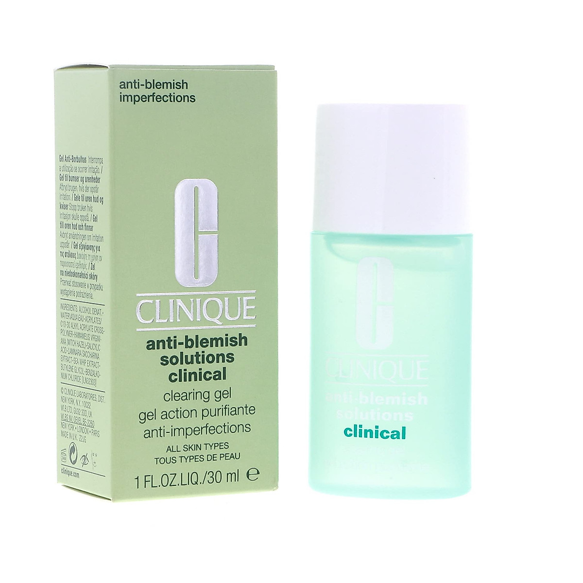 New! Acne Solutions Clinical Clearing Gel, 1 oz / 30 ml