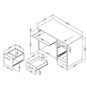 South Shore Gravity Desk-Rubbed Black