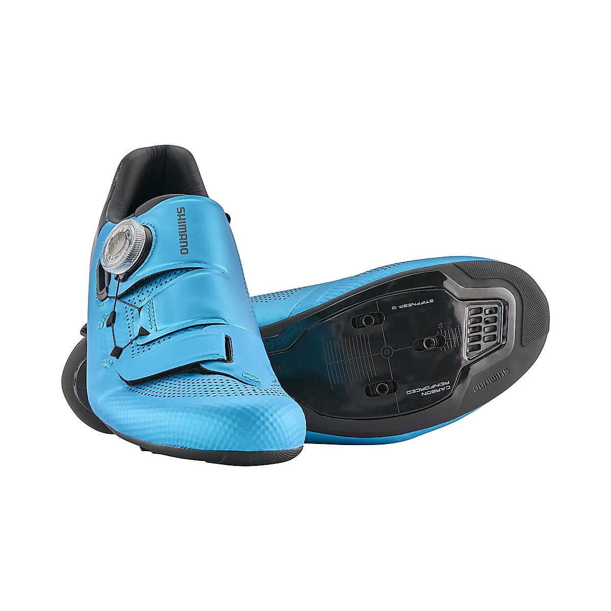 SHIMANO SH-RC502W Lightweight Women’s Road Cycling Shoe Packed with Pro Features, Turquoise, 9-9.5