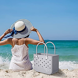 Rubber Beach Bag Waterproof Sandproof Outdoor Travel Tote,For Beach,Sports