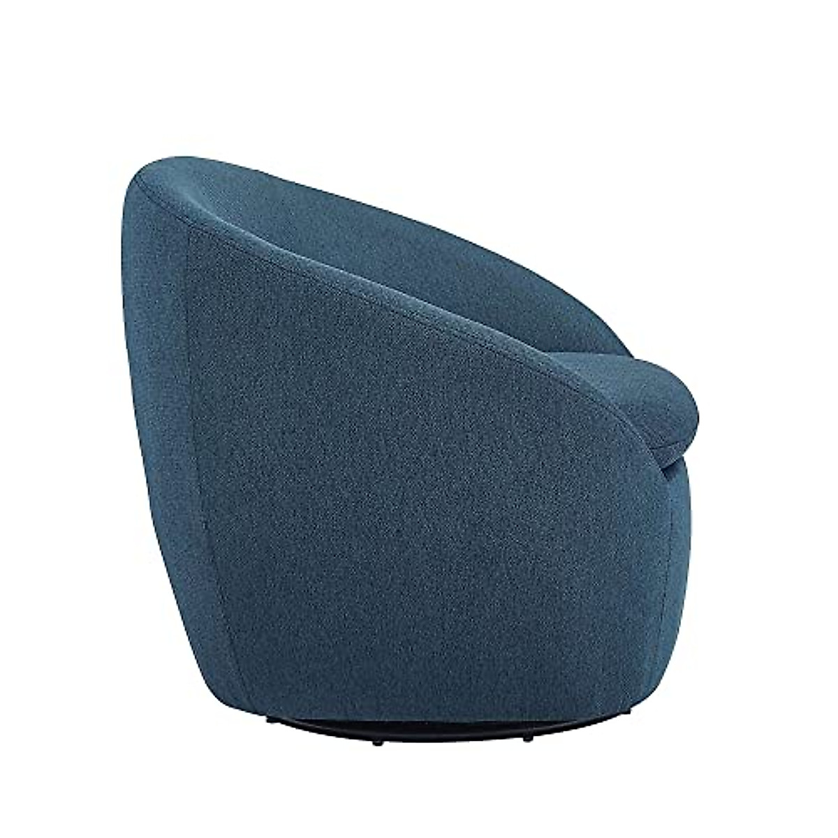 Amazon Basics Swivel Accent Chair, Upholstered Armchair for Living Room, Navy