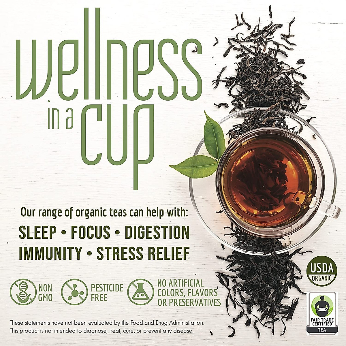 Davidson's Organics, Moringa Chamomile Lavender, 100-count Unwrapped Tea Bags