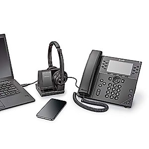 Poly - VVX 450 Business IP Phone (Polycom) - 12-Line, Color IP Desk Phone with Handset - POE - 4.3" Color LCD Display