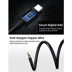 USB C Headphones for iPhone 16 15 Pro Plus Samsung S24 S23 S22 Ultra Flip Fold A53, Wired Earbuds Noise Canceling in-Ear Type C Earphones Microphone Volume Control Stereo for iPad Pro,Pixel 8 7a 6