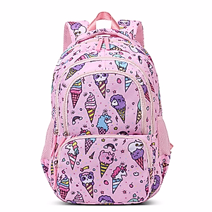 CLUCI Kids Backpack for Girls Bookbags Preschool Backpack Toddler Daycare School Bag Elementary Kindergarten Lightweight Waterproof Pink Unicorn