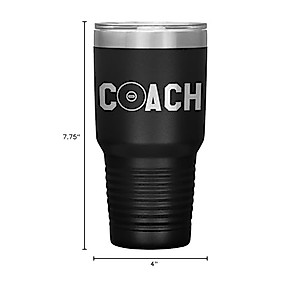 Wrestling Coach Tumbler - Wrestling Coach Gift 30oz Insulated Engraved Stainless Steel Wrestling Coach Cup Orange
