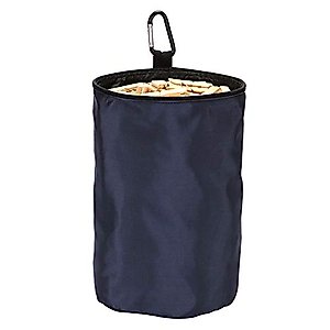 Clothespins Bag Hanging Clothesline Peg Organizer Storage Bags,Dust-Proof (Navy Blue)