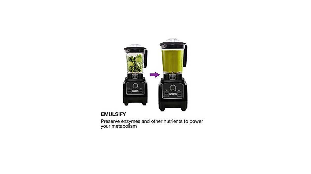 Salton BL1638BL Compact Power Blender - 1000W & Vortex Jar