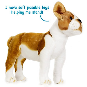 TigerHart Bobby The Boston Terrier Boxer - 14.5 Inch Large Dog Stuffed Animal Plush