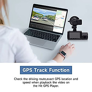 Frvesroe BF-2 4K+1080P Dual Dash Cam Front and Inside,Car Camera Front and Rear with GPS and Speed,Dashcam with 24H Parking Mode,Super Infrared Night Vision with Sony Sensor (64GB SD Card is Included)