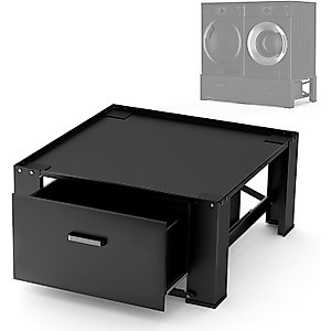 YAFF Washer and Dryer Stand - 28" Laundry Pedestals for Washer and Dryer ,Top with Panel, Steel Washing Machine Pedestal Raiser, 14.2 Inches Height Elevation