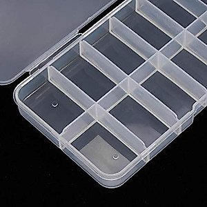 Nail Tip Box Plastic Nail Art Empty Storage Case Holder Container Box Tool for Home Nail Salon