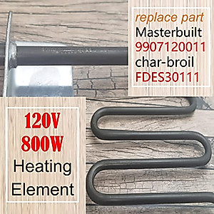 Replacement Electric Smoker 800 Watts Heating Element for Char-Broil and Masterbuilt 30" Digital Control Electric Smoker