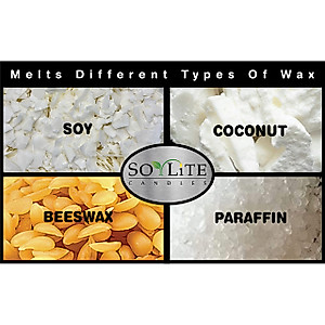 Wax Melter for Candle Making, Holds Approximately 7 Qts Or 14 Lbs of Melted Wax, Wax Melter Has Easy Pour Valve, by SOYLITE CANDLES