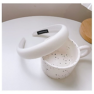 MMbyzhuo Headbands Women Hair Head Bands - Cute Hairband for Women Gilrs Fancy Dress Party Hair Hoops Accessories for Women Girl (white)