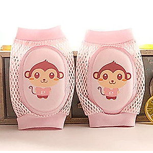 Himom Newborn Baby Toddler Crawling Knees Pad Anti-Slip Elbow Protector with Sponge Leg Warmer Safety Crawling Protective Cover Infants Boy Girl