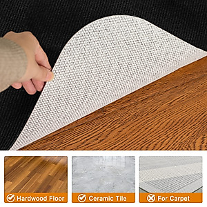 Office Chair Mat for Hardwood & Tile Floor, Computer Gaming Rolling Chair Mat, Under Desk Low-Pile Rug, Large Anti-Slip Floor Protector Rug, Easy to Clean,Black(48"*36")
