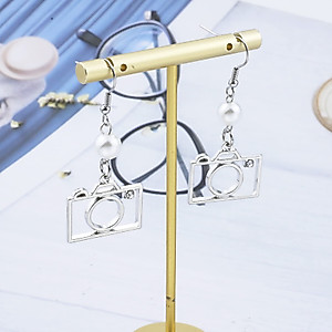 Retro Camera Earrings: Gift for Photography Lovers - Camera Charm Jewelry